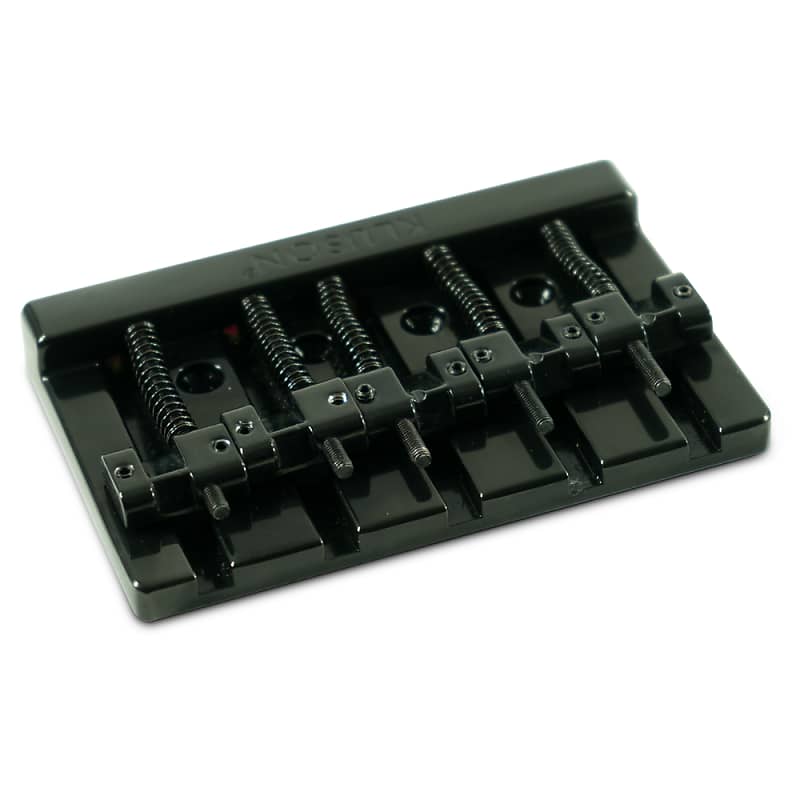 Kluson High Mass 5 String Bass Bridge Zinc Black | Reverb