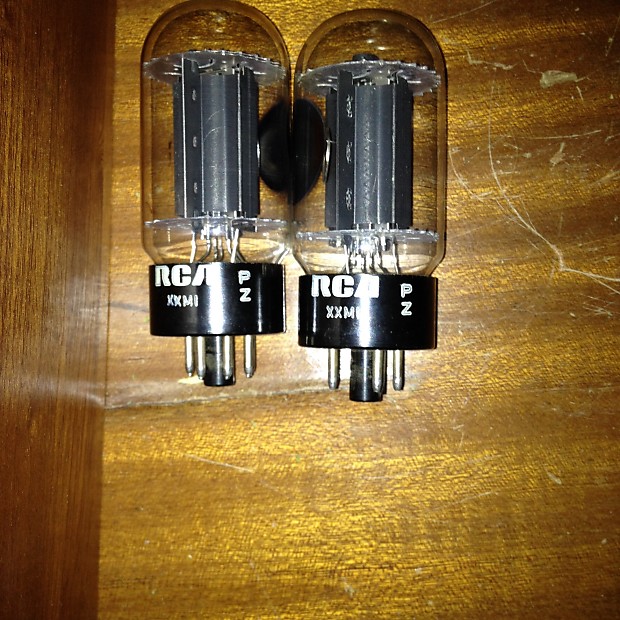 Matched pair RCA 6l6 GC black plate power tubes | Reverb