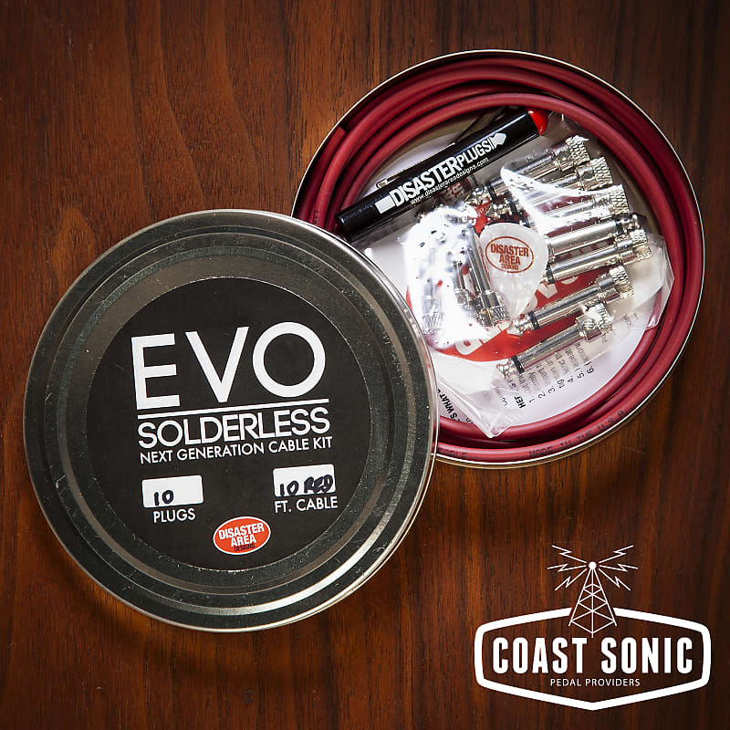 Disaster Area EVO Solderless Cable Kit 10 plugs (multiple | Reverb