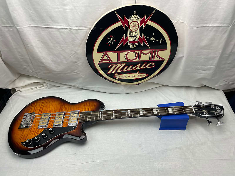 Supro Model 2043PTS Huntington III 3 pickup + Piezo 4-string | Reverb