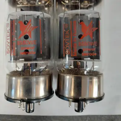 Sovtek 6550 Matched Pair Vacuum Tubes | Reverb