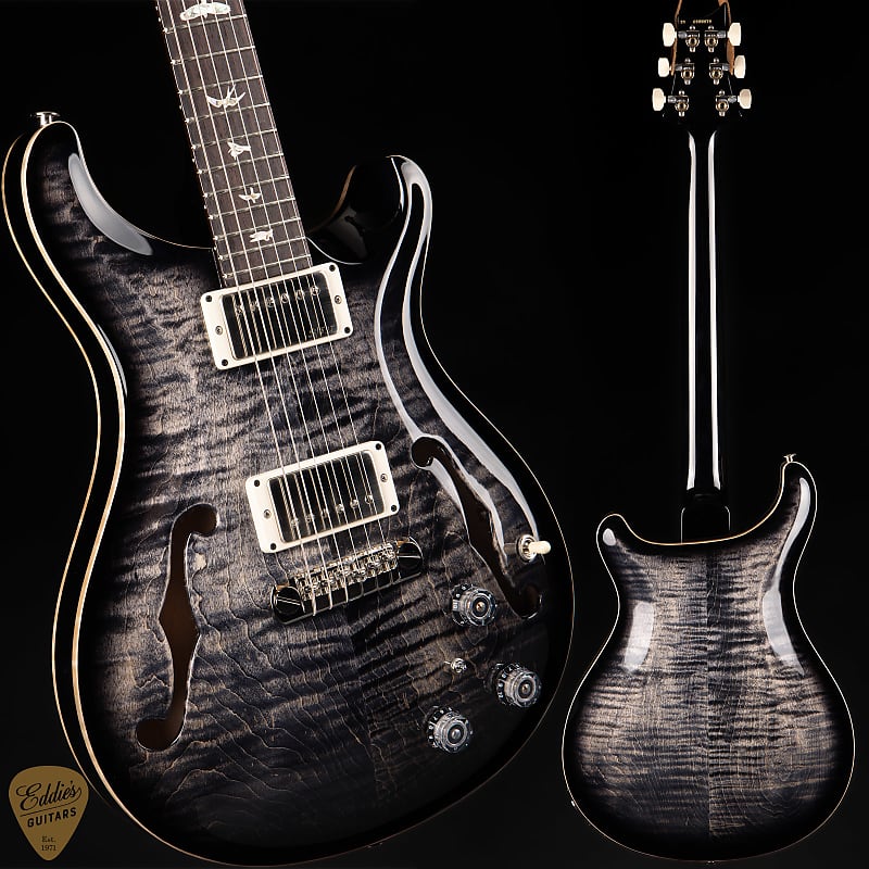 PRS Hollowbody II Piezo - Charcoal Burst | Reverb