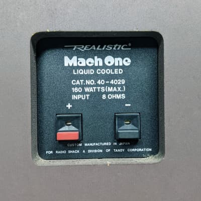 Realistic Mach One 40-4029 Liquid Cooled Floor Speakers | Reverb