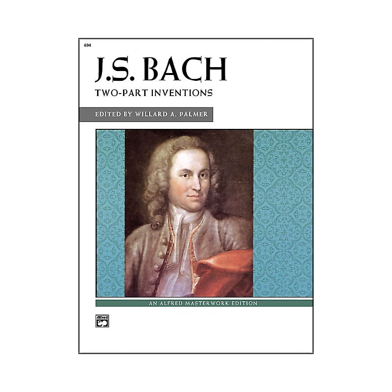 Alfred J.S. Bach 2-Part Inventions Music Book | Reverb