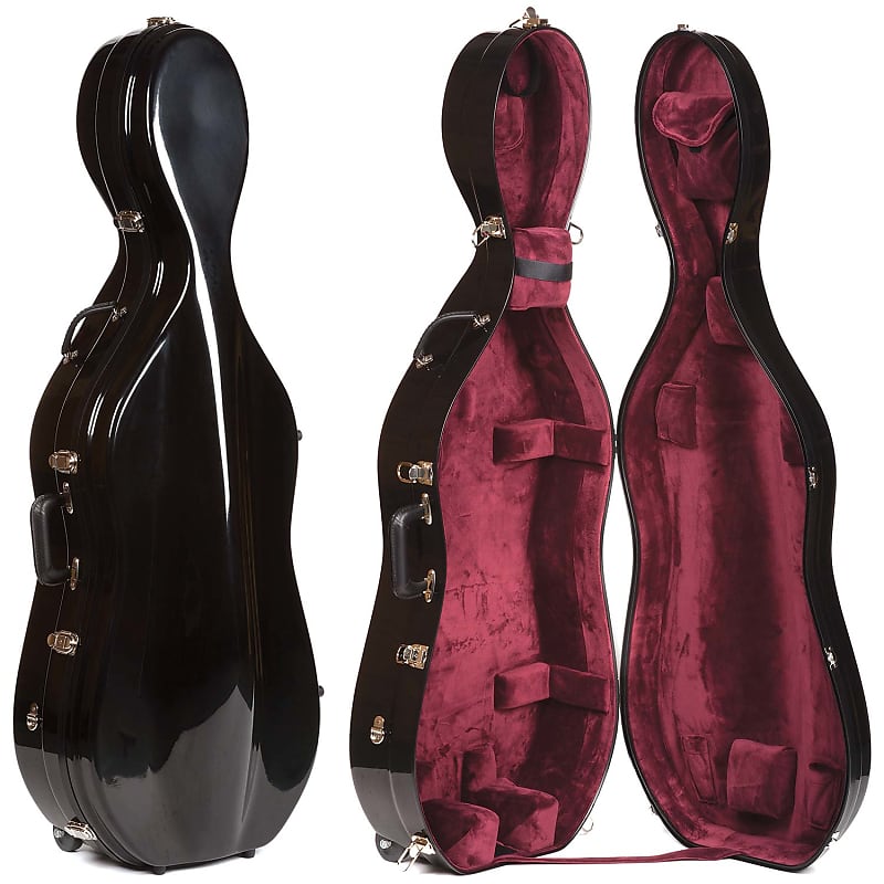 Bobelock Bobelock 2000W Black Fiberglass 3/4 Cello Case | Reverb