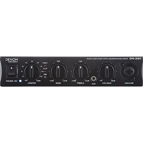 Denon Pro DN-280 Zone Amplifier with Microphone Input | Reverb