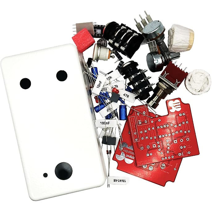 SuperCool Pedals DIY Distortion Kit 2025 - white | Reverb