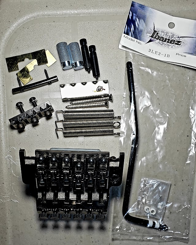 Ibanez Original Edge Tremolo Cosmo Black - W/Nut, New Studs, | Reverb