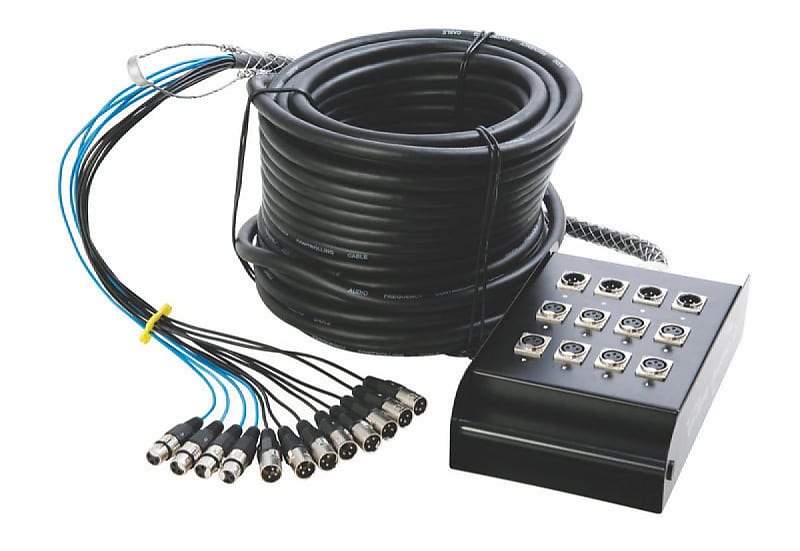 On-Stage SNK8450V2 8x4 XLR Stage Snake - 50 foot | Reverb