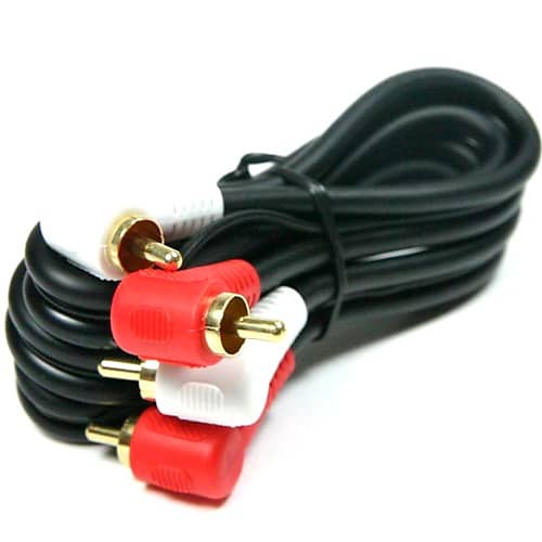 Right Angle RCA Reverb Cable Pair, 3 Feet | Reverb