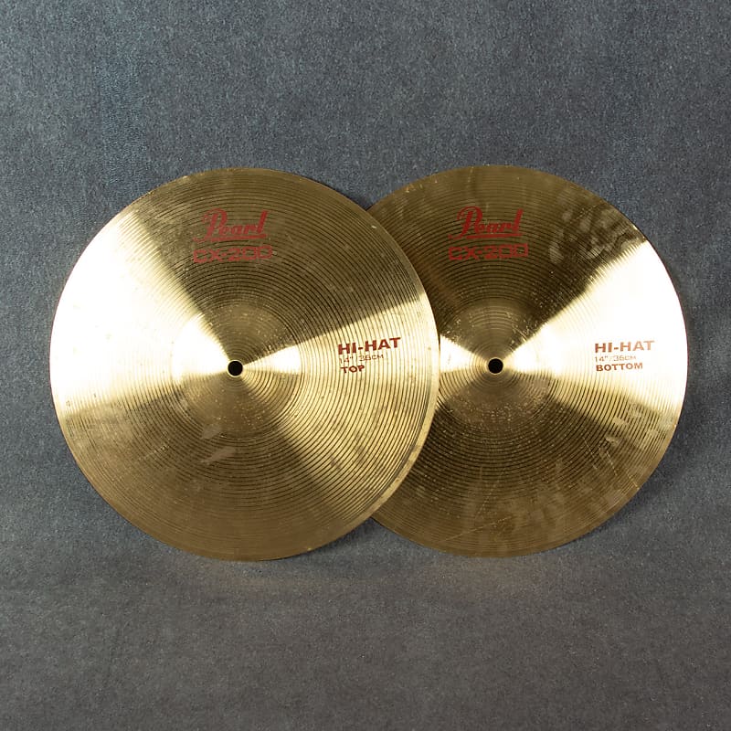 Pearl CX-200 14 Inch Hi-Hat Cymbals - 2nd Hand | Reverb