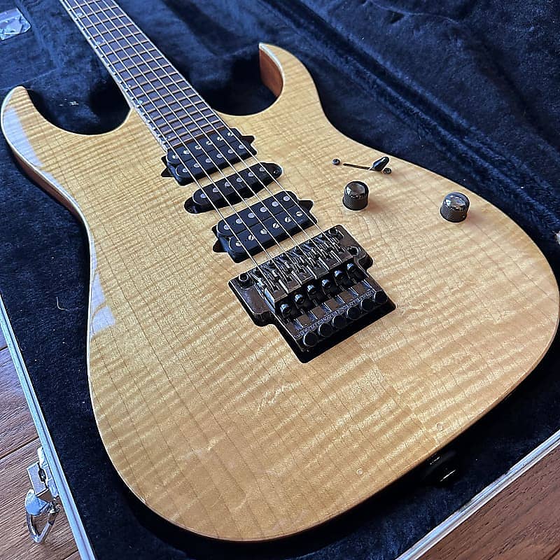 2001 Ibanez RG8570 J Custom JCRG-80-NT - Flame AAAAA Maple | Reverb