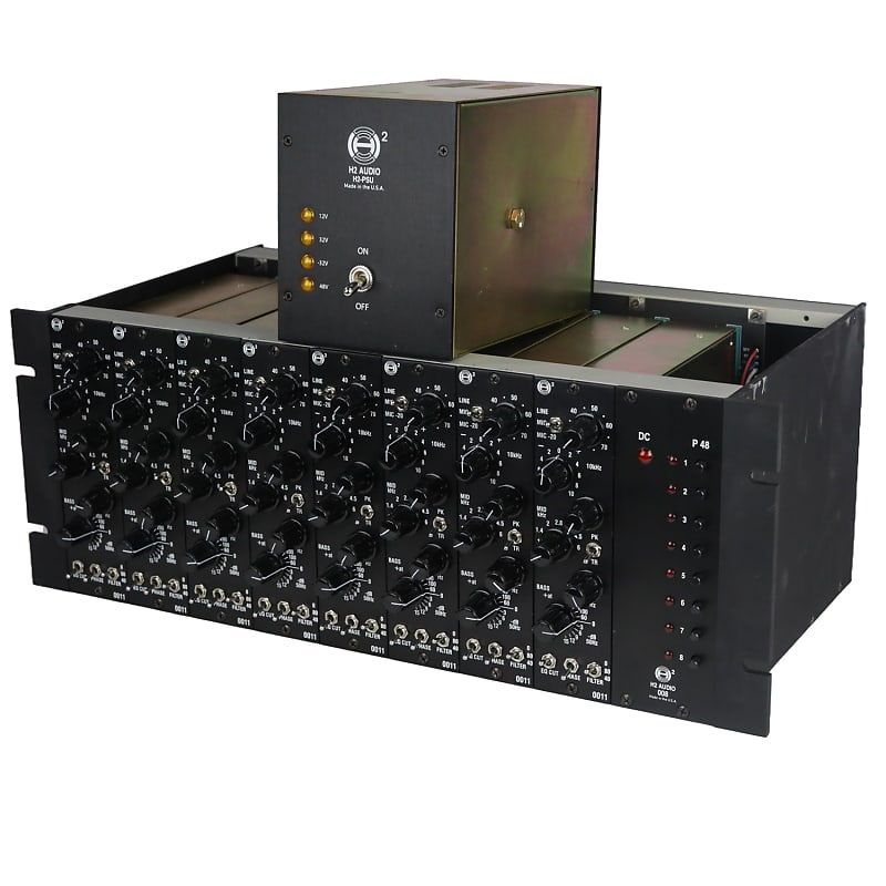 H2 Audio Helios 0011 Microphone Preamp/EQ - 8 Modules with | Reverb