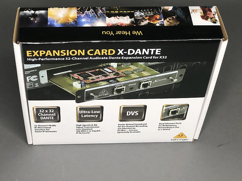 Behringer X-DANTE 32-Channel Expansion Card for X32 Midas M32 | Reverb