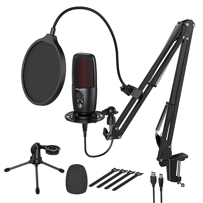 Led Gaming Streaming Recording Pc Microphone Kit, Led | Reverb