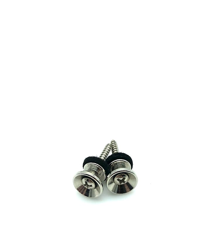 Stratocaster/Telecaster Style Strap Buttons End Pins Nickel | Reverb