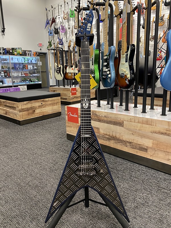 ESP LTD Static-600V GMB w/ Black Nickel Diamond Plate Wayne | Reverb