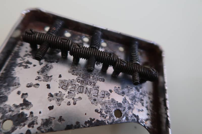 Left Handed Fender Telecaster Bridge PAT.PEND. Tele / 60's | Reverb