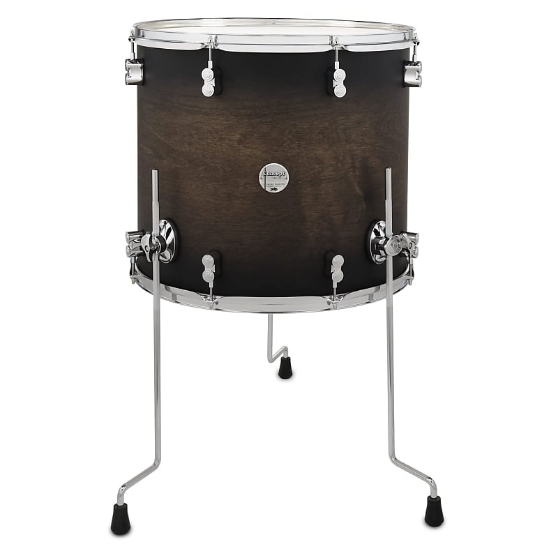 PDP Concept Maple 16x18 Floor Tom Satin Charcoal Burst | Reverb