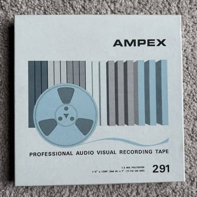 Ampex 291 1/4" X 1200' 7" Reel Tape 70s | Reverb