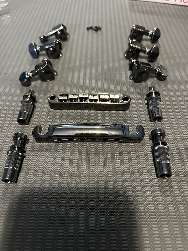 Grover tuners and Ltd hardware 2022 - Black chrome/ cosmic | Reverb