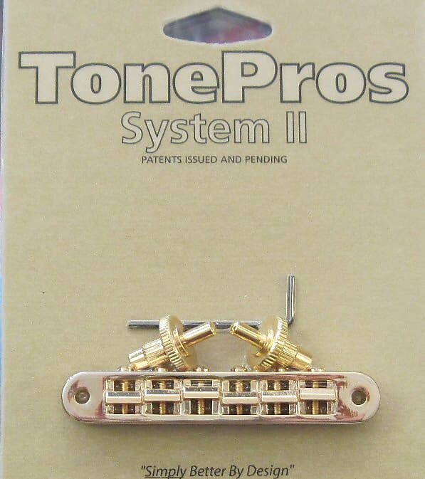 TonePros TP6-G Standard Nashville Style Tuneomatic Gold | Reverb