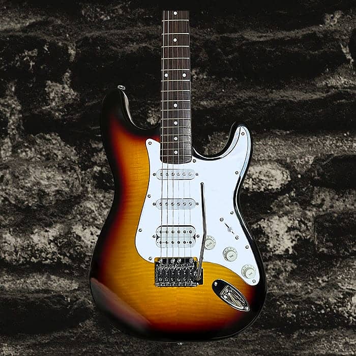 Aslin Dane AST-4 Strat style - 3 Tone Sunburst | Reverb