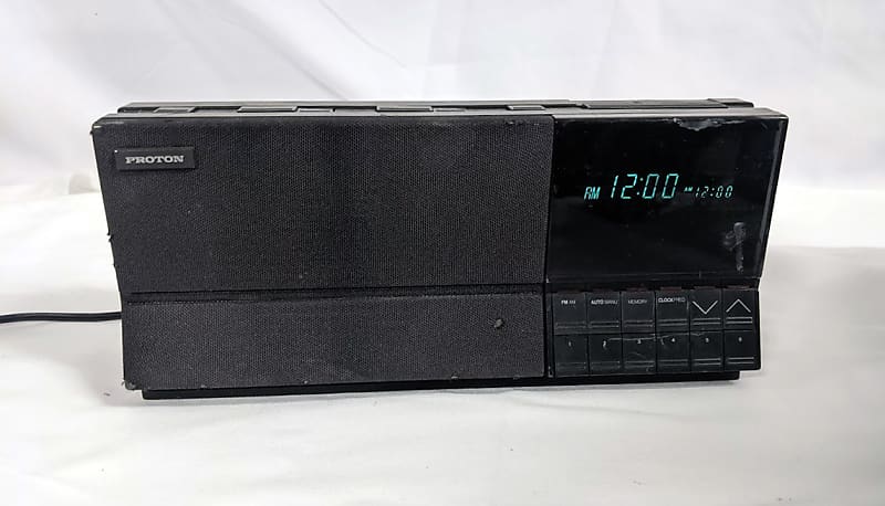 Proton Stereo Clock Radio RS-420 Retro Vintage 1994 Dual | Reverb