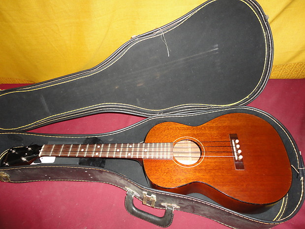Vintage 1960's Gibson Baritone Ukelele and Case Great Tone | Reverb