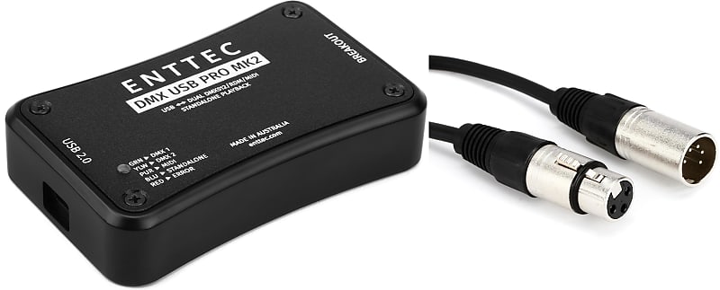 ENTTEC DMX USB Pro2 1024-Ch USB DMX Interface Bundle with | Reverb