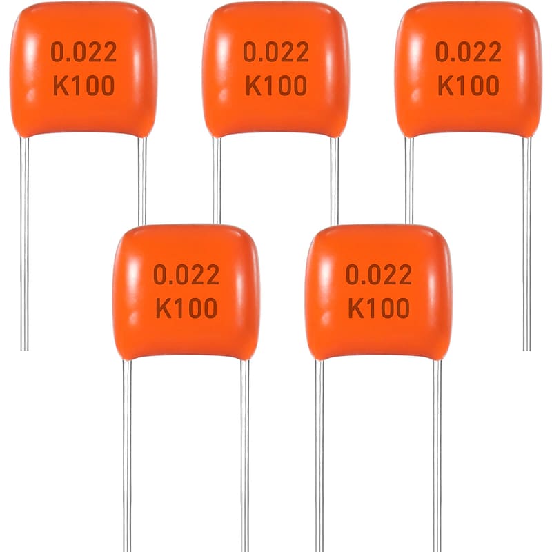 Orange Guitar Capacitor for Electric Guitar Bass .022 uF 5psc | Reverb