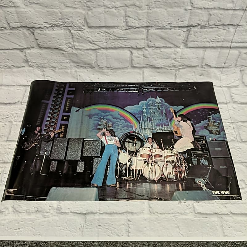 Vintage 1976 The Who Poster Large 35x23" | Reverb