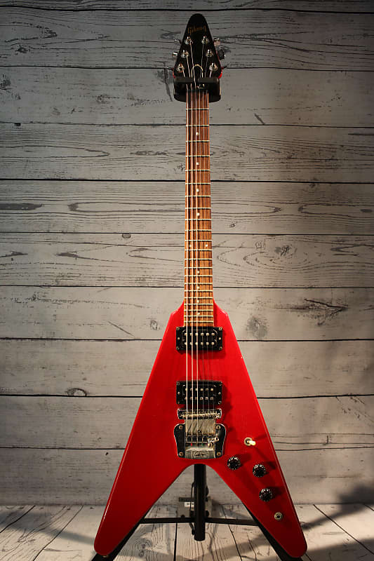 Gibson Flying V Vintage USA Electric - 1984 - Red OHC | Reverb