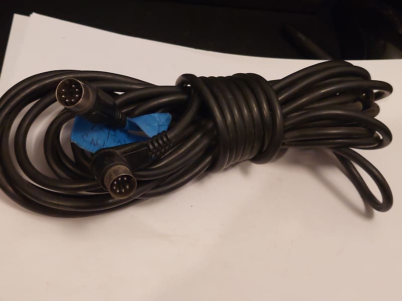 Import 7 Pin Dual End Cable 1990s Black | Reverb