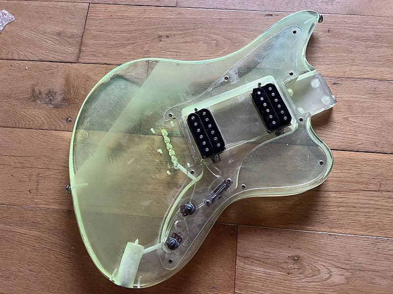 Aria Plexiglass Jazzmaster Type Body 1990’s - Green | Reverb