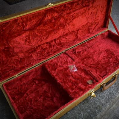 RIVER RELICS Heavy Relic Lacquered Tweed Hardshell Guitar | Reverb