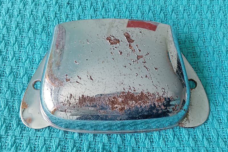 Fender 1970s Precision Bass Bridge Cover with Real Relic! | Reverb
