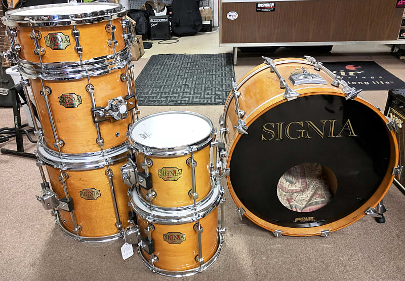 1990’s Premier Signia Maple Drum Shell Pack, UK Made, High | Reverb