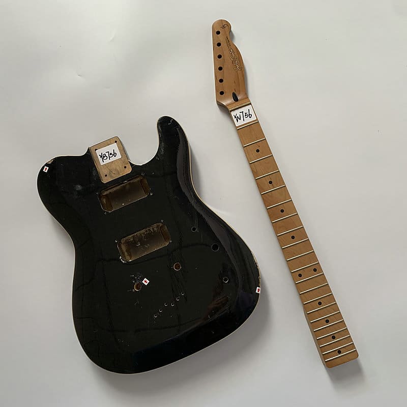 Black Telecaster Tele Style Solid Body with Maple Neck | Reverb UK