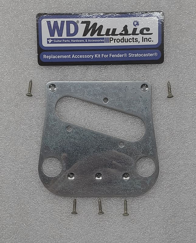 Aged Relic Chrome WD Adapter Plate For Fender Telecaster And | Reverb