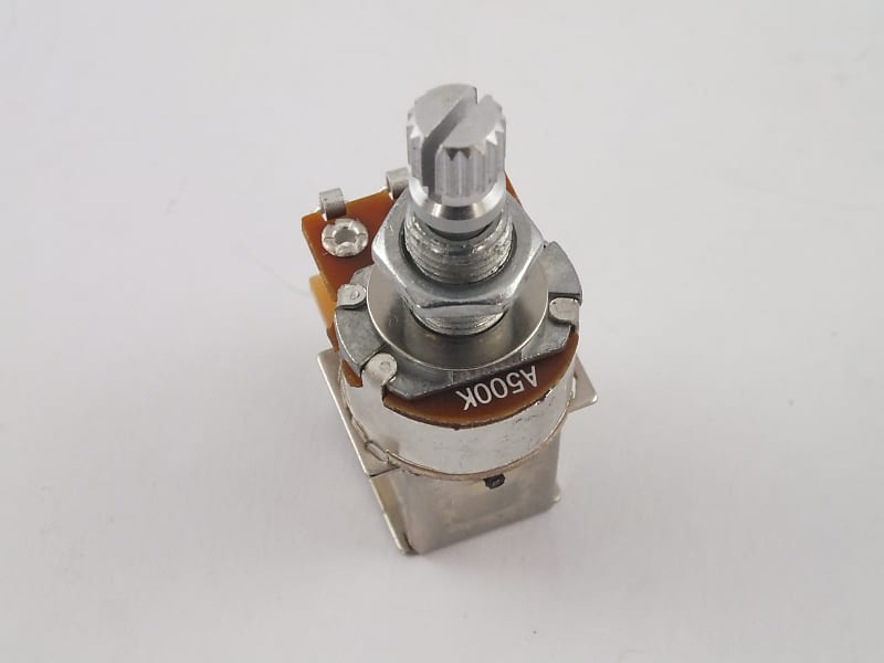 Push-Push Pot Log A500k DPDT Potentiometers 18 spline split | Reverb