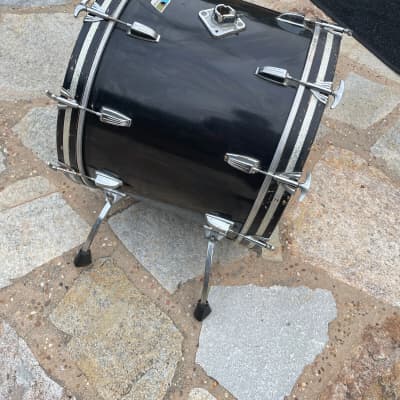 Ludwig Black Cortex 70's 22x16 Maple Bass Drum for set kit | Reverb