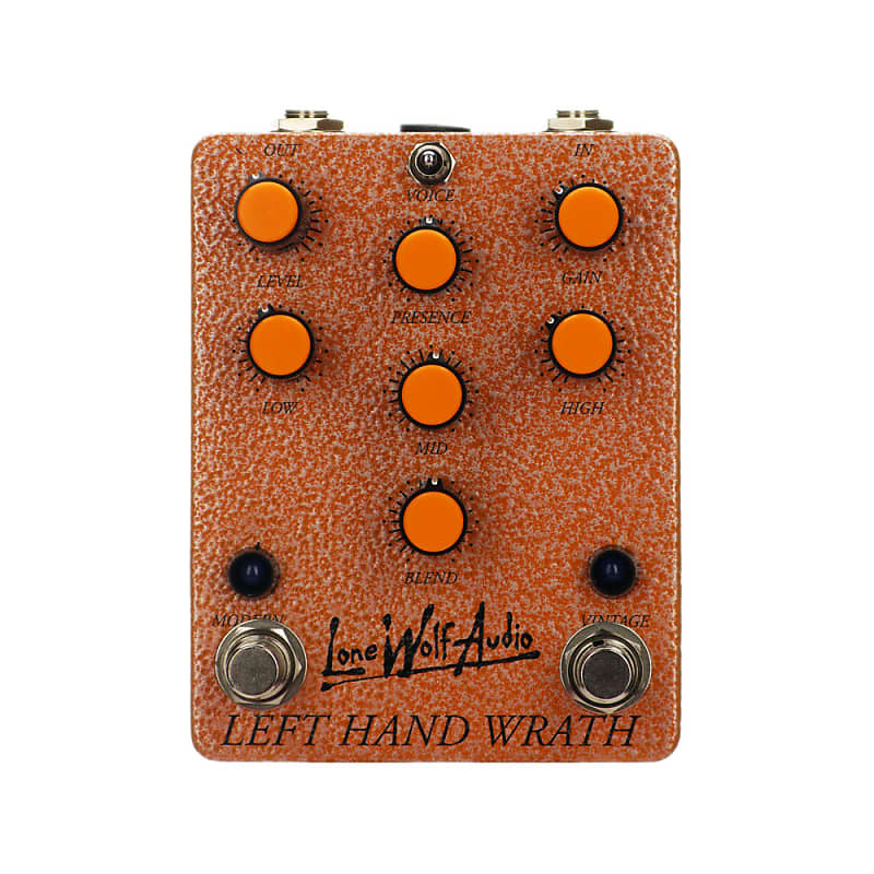 Lone Wolf Audio Left Hand Wrath Distortion V3, Orange | Reverb