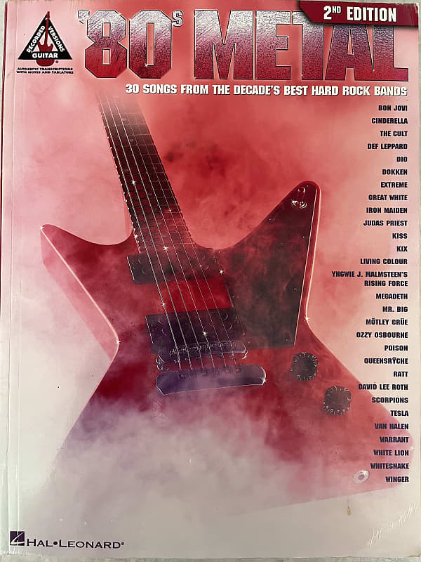 '80s Metal 2nd Edition - Guitar Tab / Tablature Book Motley | Reverb