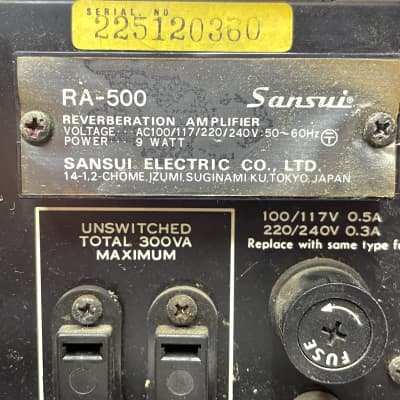 Sansui RA-500 Reverb Amplifier- Excellent Condition - | Reverb