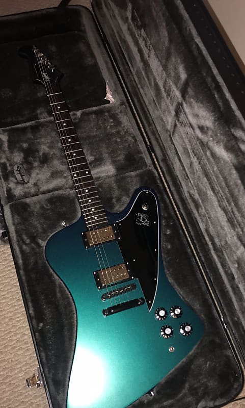 Epiphone Firebird Custom Paint Chromacoat Peacock | Reverb