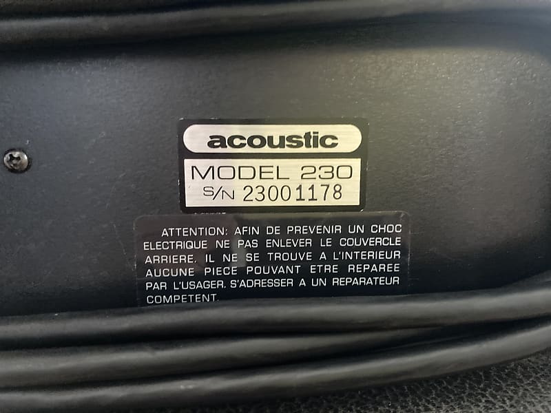 Acoustic Control Corp 230 1978 - Black | Reverb