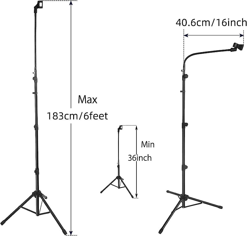 Mic Stand Boom Microphone Stands Tripod Gooseneck mic arm | Reverb