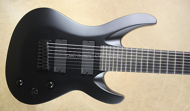 Jackson USA Baritone B8MG Soloist 8 String Satin Black Guitar | Reverb