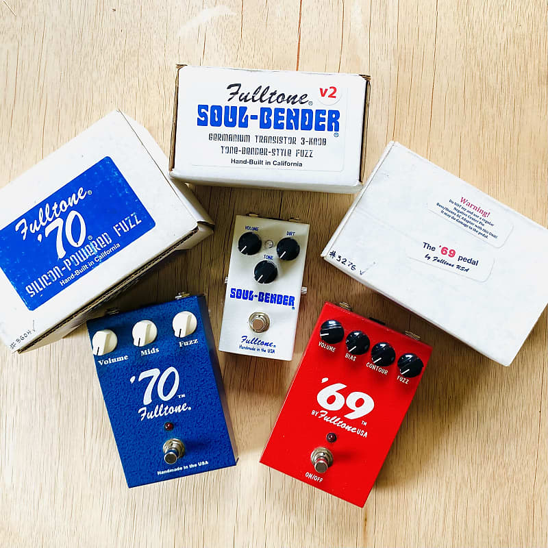 Fulltone Fuzz Collection 69 v1 plus 70 v1 plus Soul Bender v2 | Reverb